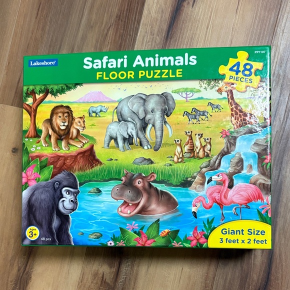 Lakeshore | Toys | Lakeshore Safari Animals Floor Puzzle | Poshmark